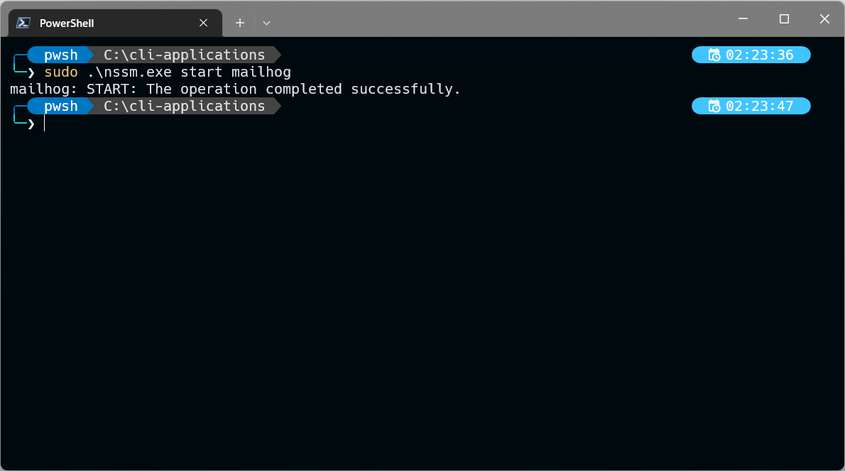 Installing MailHog On Windows As A Service
